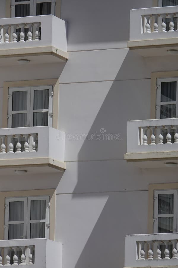 Modern Simple Concrete Balcony Stock Photo - Image of square, wall ...