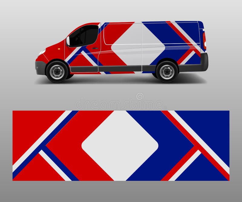 Modern Simple Design for Van Graphics Vinyl Wrap Template Vector Stock ...