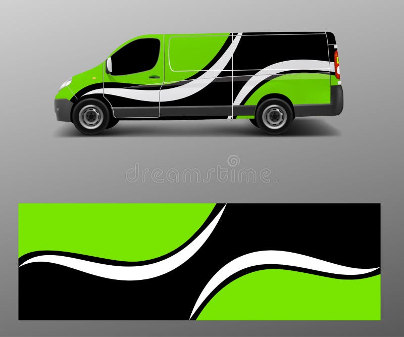 Modern Simple Design for Van Graphics Vinyl Wrap Template Vector Stock ...