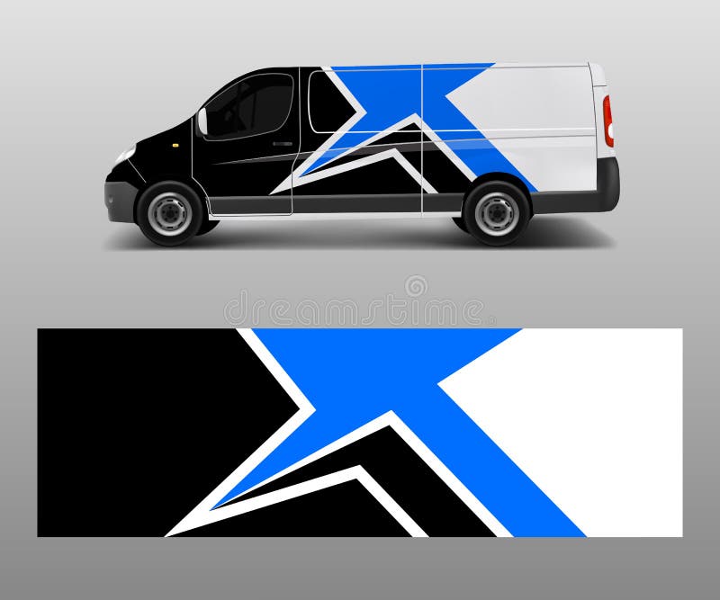 Modern Simple Design for Van Graphics Vinyl Wrap Template Vector Stock ...