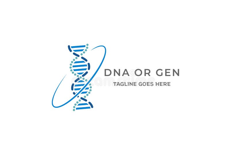 Modern Simple DNA Gen for Science Research Logo Design Vector Stock ...