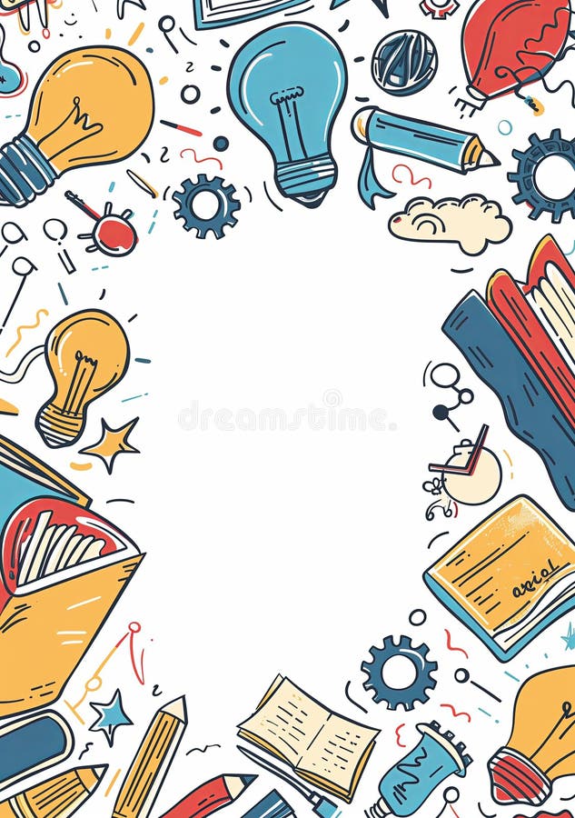 A Modern Simple Doodle Scribble Naive Style Poster Background for a ...