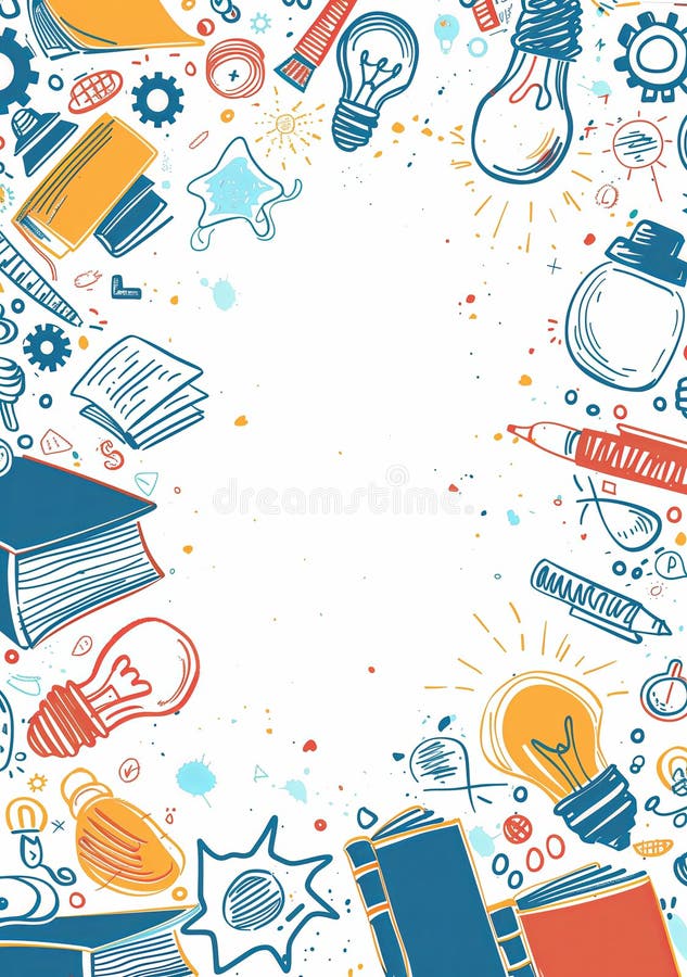 A Modern Simple Doodle Scribble Naive Style Poster Background for a ...