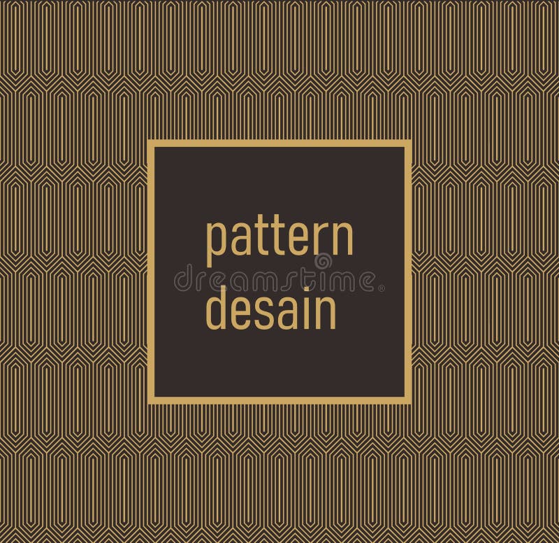 Vector Seamless Pattern with Gold Line Texture on White Background ...