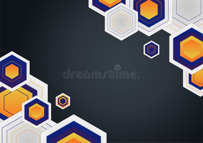 Modern Simple Hexagon Abstract Background. Vector Abstract Graphic ...