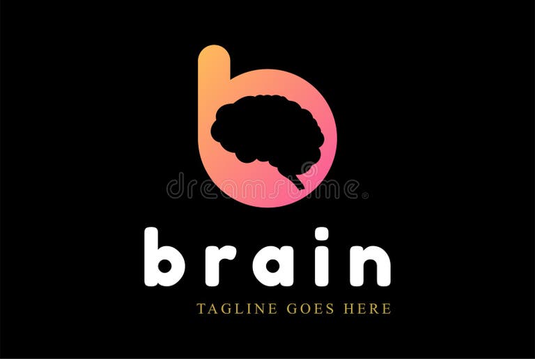 Modern Simple Initial Letter B for Brain Smart Mind Intelligence ...