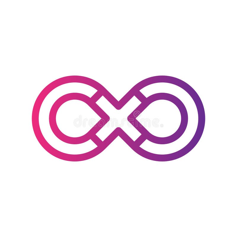 Letter X Infinity Logo Design Stock Vector - Illustration of infinite ...