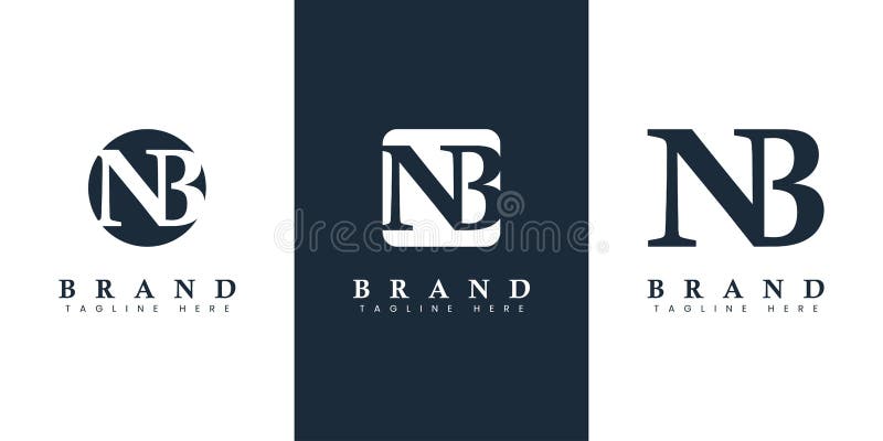 Modern and Simple Letter NB Logo, NB or BN Initials Stock Illustration ...