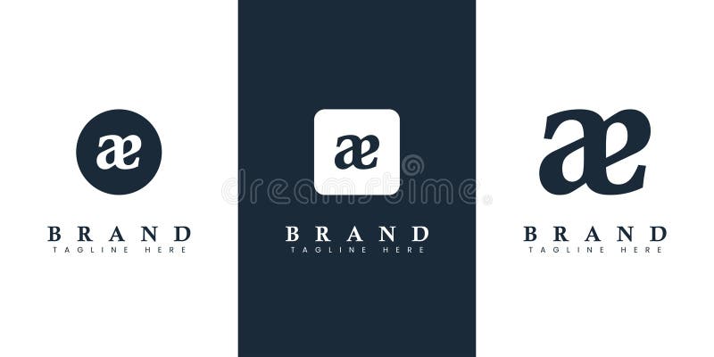 Modern and Simple Lowercase AE Letter Logo, Suitable for Any Business ...