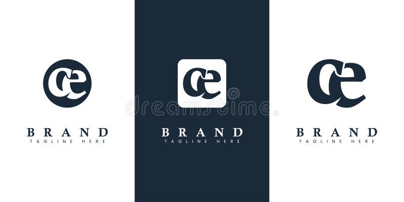 Modern and Simple Lowercase CE Letter Logo, Suitable for Any Business ...