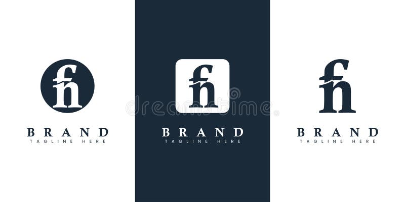 Modern and Simple Lowercase FN Letter Logo, Suitable for Any Business ...