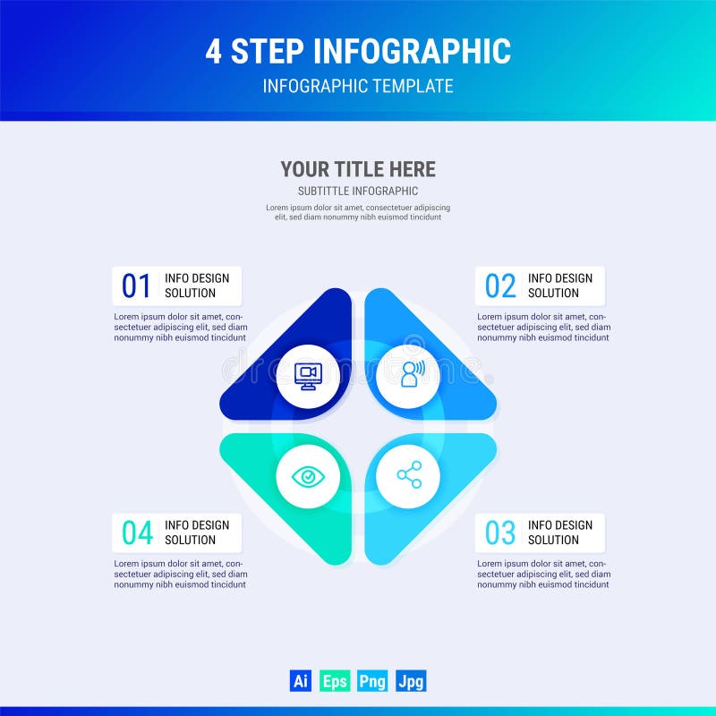Modern Simple Modern 4 Step Infographic Design Template Stock Vector ... Modern Simple Modern 4 Step Infographic Design Template Stock Vector ...