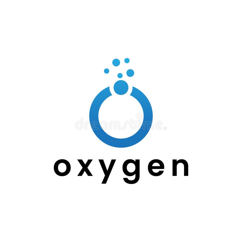Simple oxygen logo design stock vector. Illustration of healthy - 241096905