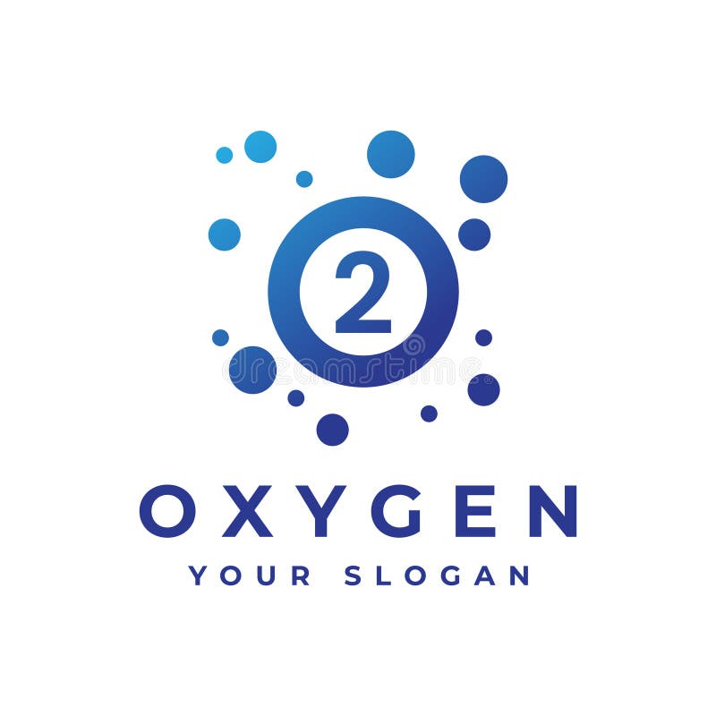 Simple oxygen logo design stock vector. Illustration of medical - 241096913