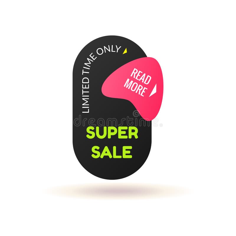 Modern Simple Sale Badge Template Stock Vector - Illustration of poster ...