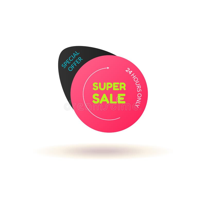 Modern Simple Sale Badge Template Stock Vector - Illustration of coupon ...