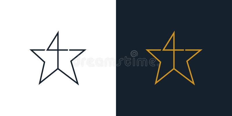 Modern and Simple 4 Star Logo Stock Vector - Illustration of exclusive ...