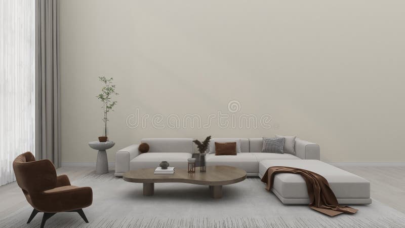 Modern Simple Style Art Wall Frame Prototype. Stock Illustration ...