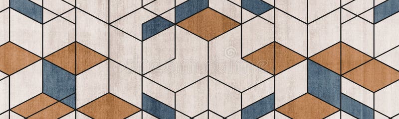 Modern Simple Style Geometric Line Art Carpet Background. Stock ...