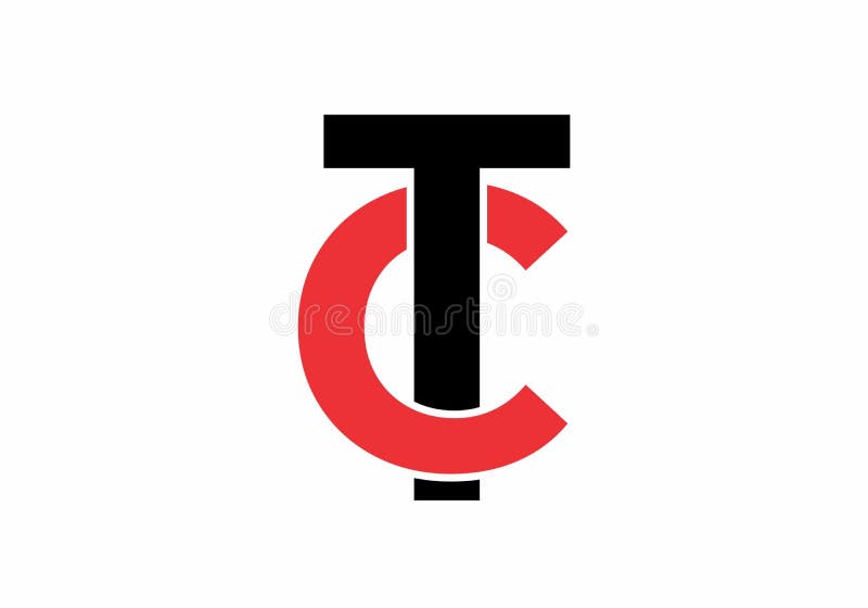 Modern Simple TC Initial Letter Stock Vector - Illustration of branding ...