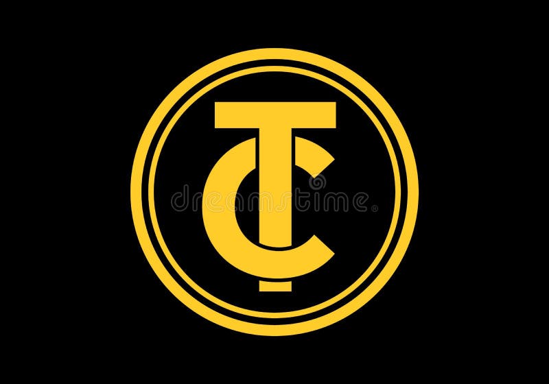 Modern Simple TC Initial Letter Stock Vector - Illustration of graphic ...