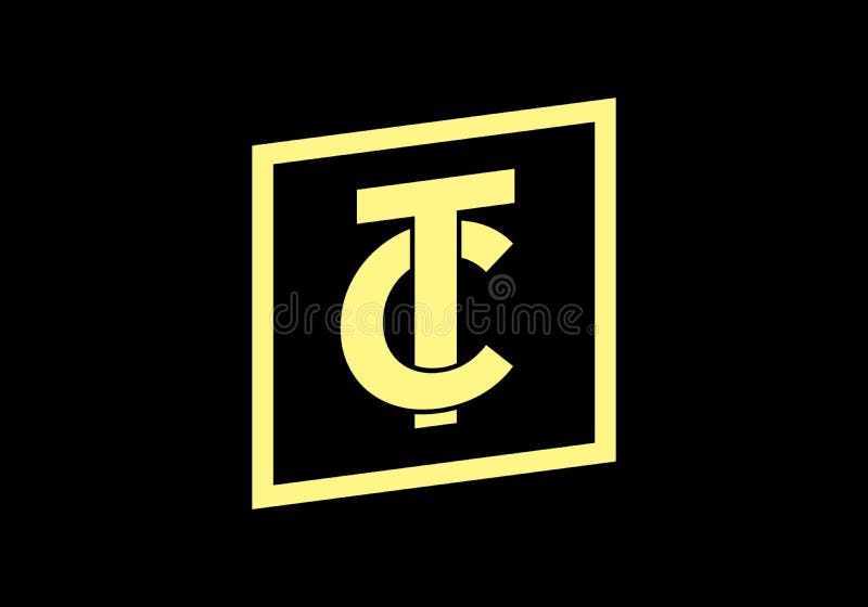 Modern Simple TC Initial Letter Stock Vector - Illustration of abstract ...