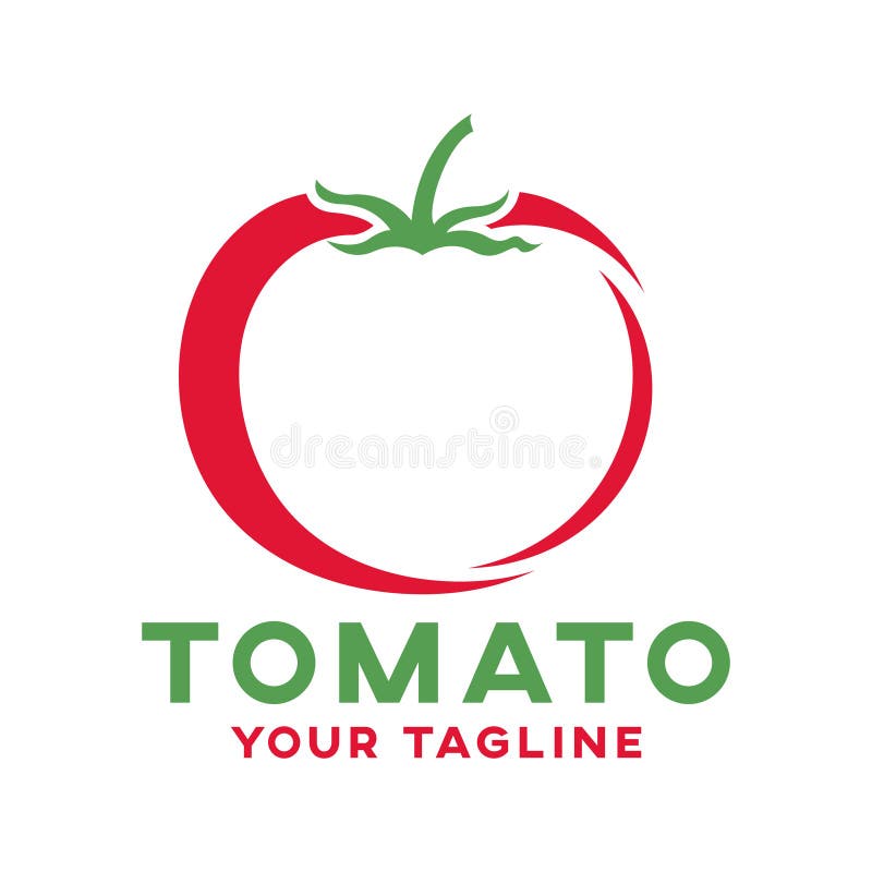 Modern simple tomato logo stock vector. Illustration of simple - 294540858