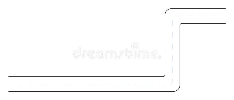 Modern Simplistic Road Turn Design with Clean Lines and Minimalistic ...