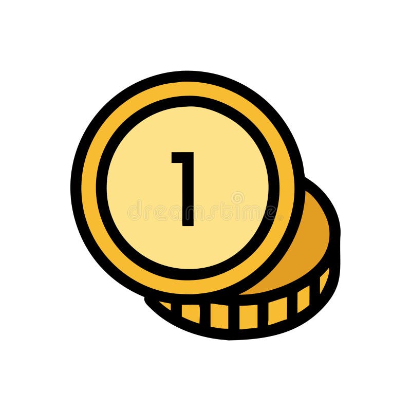 Modern Single Coin for Transactions Stock Vector - Illustration of ...