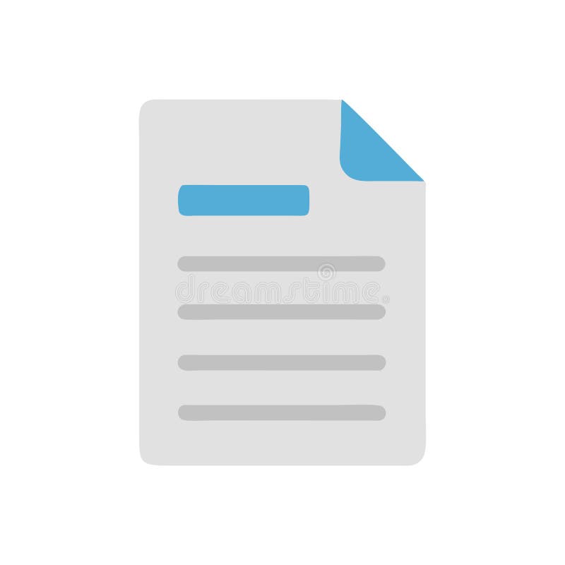 Modern Single Document for Professional Use Stock Vector - Illustration ...