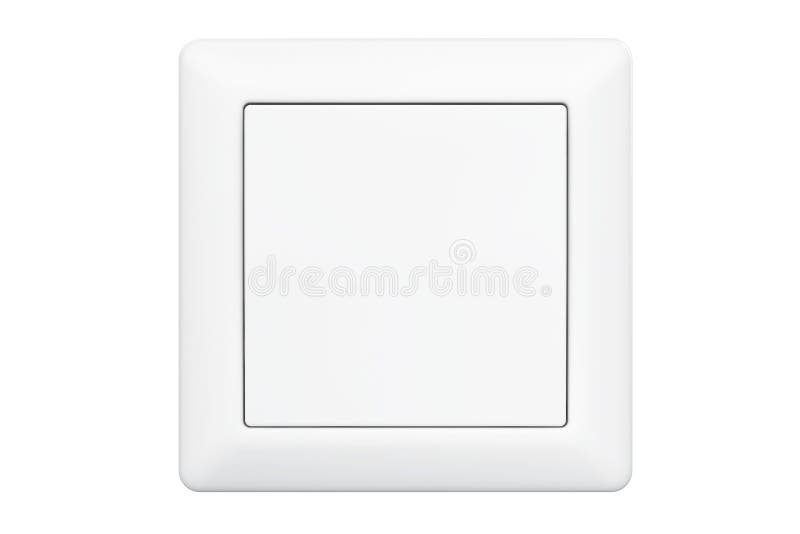 Modern Single Light Switch stock illustration. Illustration of bright ...