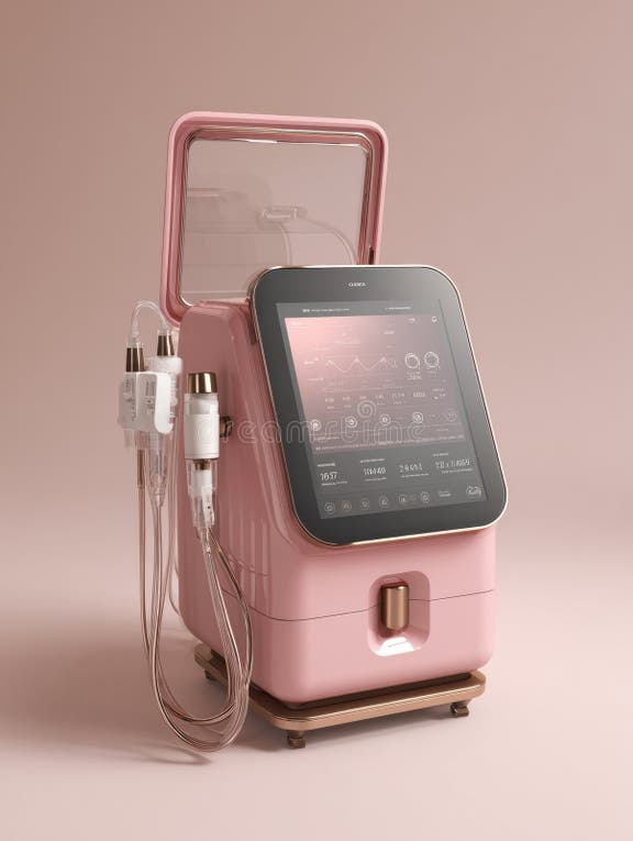 Modern Skincare Machine Featuring Touch Panel Interface and Open ...