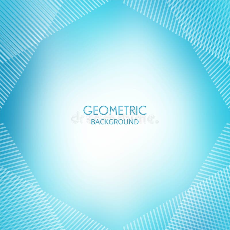 Modern Sky Blue Geometric Lines Background Stock Vector - Illustration ...