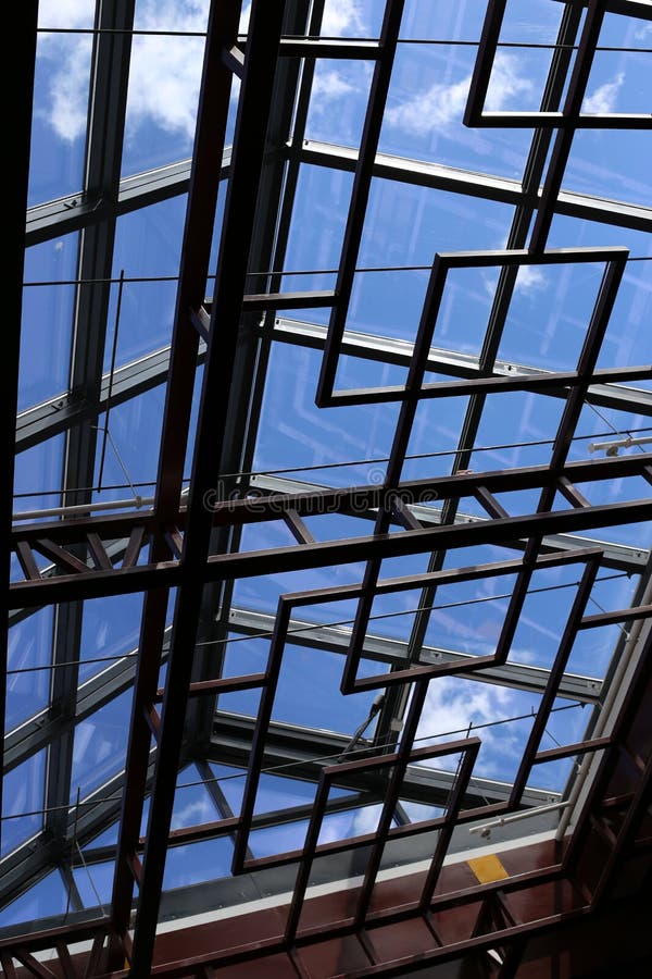 Modern skylight stock image. Image of inside, architectonic - 52732775