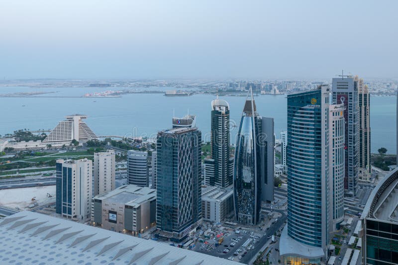 Doha Buildings and Landmark Editorial Stock Photo - Image of 2022 ...