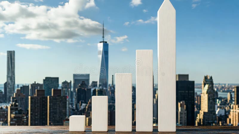 Modern Skyline with White Skyscrapers Highlighting Urban Development ...