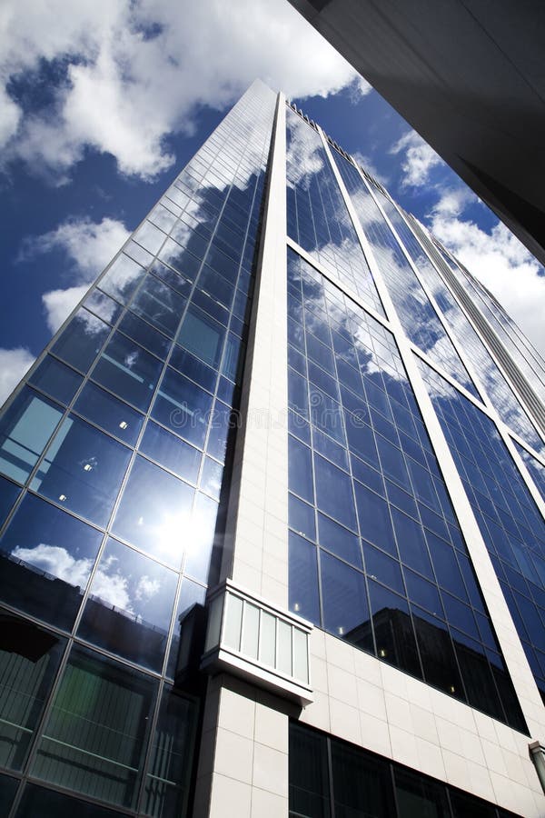 Modern skyscraper stock image. Image of mirror, glass - 16686693