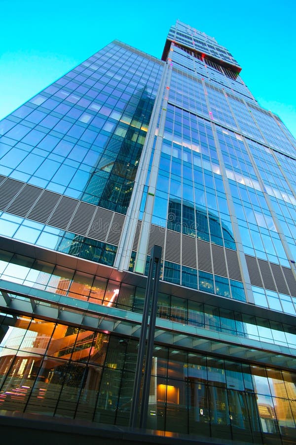 Modern skyscraper stock image. Image of district, perspective - 27518555