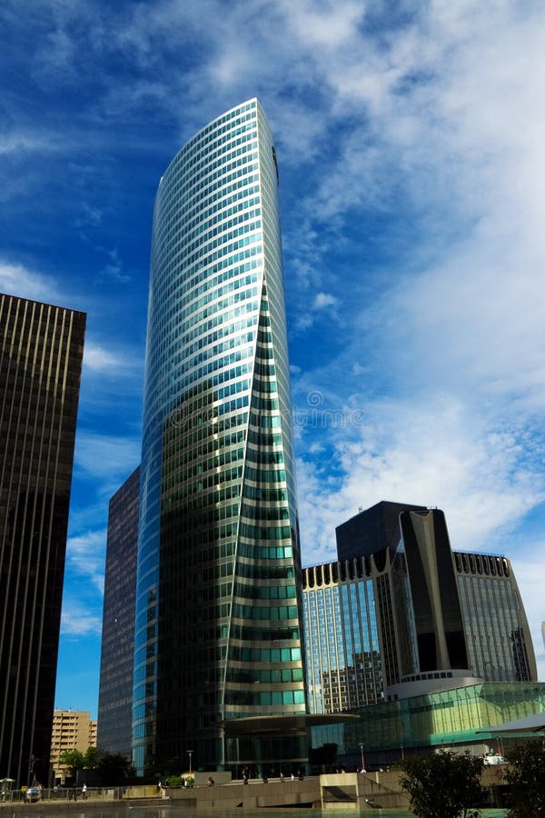 Modern skyscraper stock image. Image of chrome, clouds - 6142779