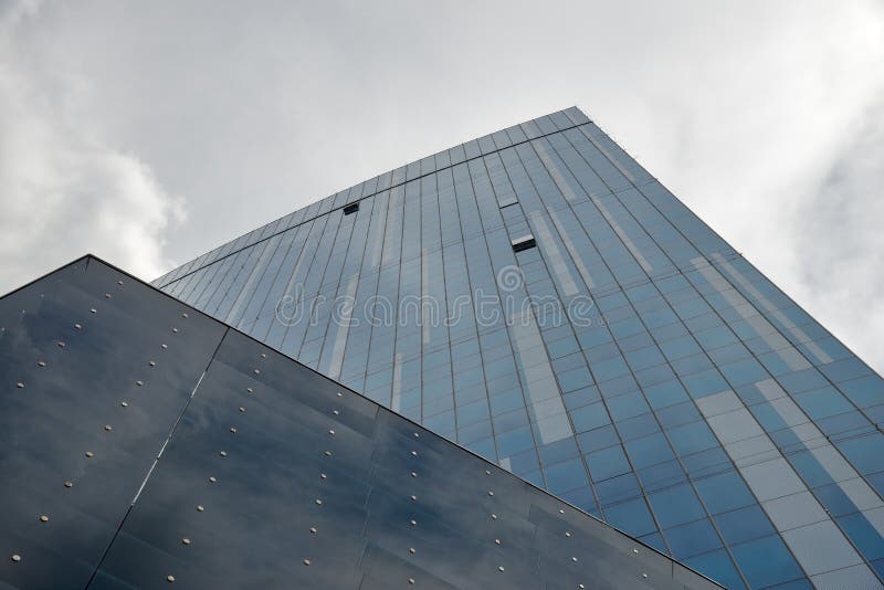Modern Skyscraper on a Background of Blue Sky. Stock Image - Image of ...