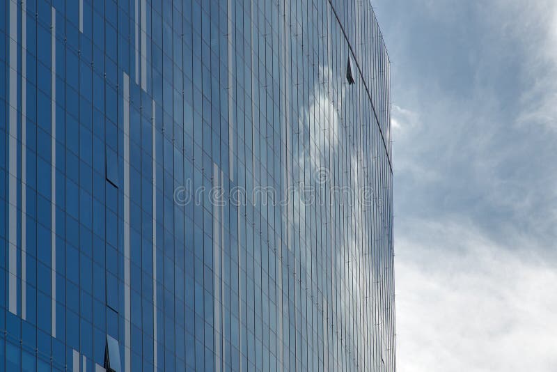 Modern Skyscraper on a Background of Blue Sky. Stock Photo - Image of ...