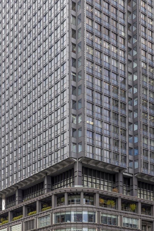 Modern Skyscraper Building in the City of Tokyo Background Stock Photo ...