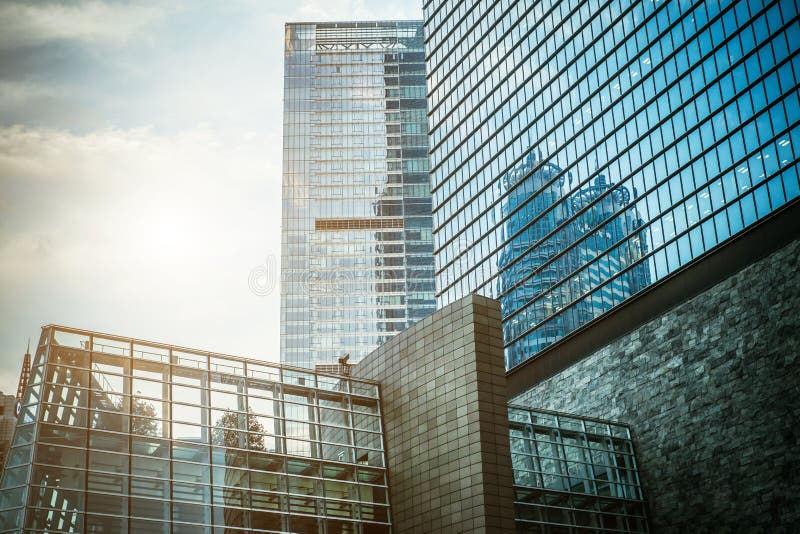 Modern Skyscraper Business Office, Corporate Building Abstract. Stock ...