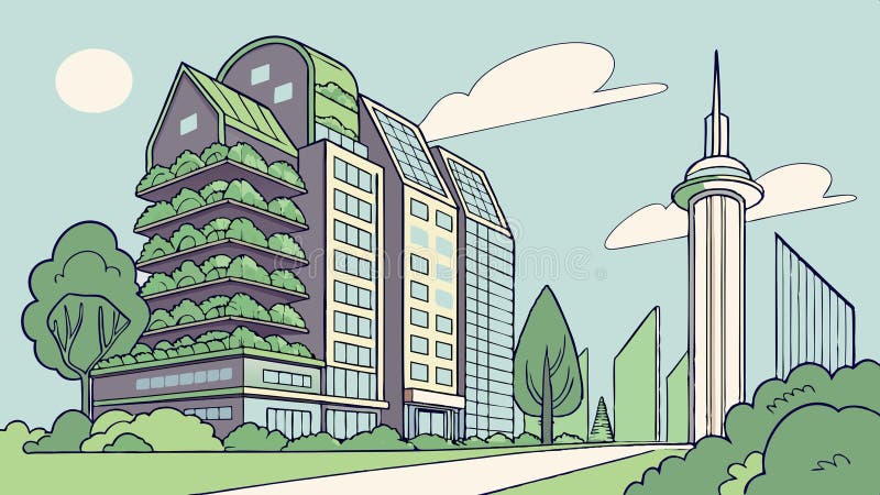 Modern Skyscraper, Contemporary Urban Architecture Vector Design ...