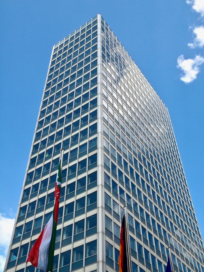 Modern Mannesmann Skyscaper in Duesseldorf at Rhine River Editorial ...