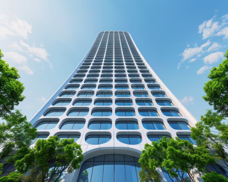 A Modern Skyscraper Embodying a Dream of Architectural Innovation, a ...