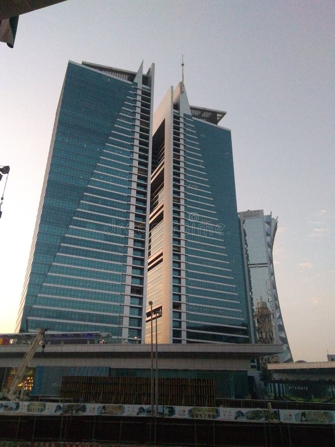 Modern Skyscraper with Glass Facade and Other Curved Facade in ...