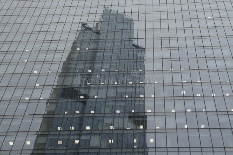 Modern Skyscraper with Glass Windows. Full Frame. Texture of ...
