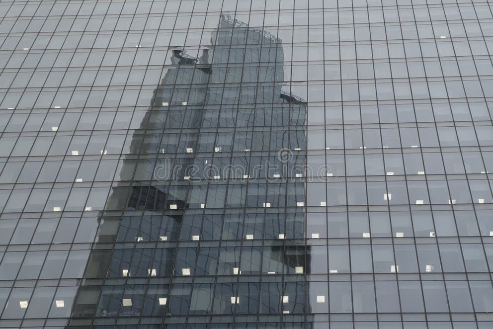 Modern Skyscraper with Glass Windows. Full Frame. Texture of ...