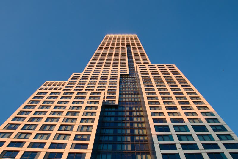 Modern Skyscraper in Jersey, Low Angle Stock Image - Image of angle ...